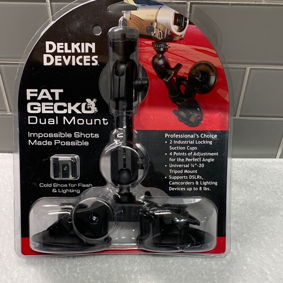Delkin Devices | Cell Phones & Accessories | Fat Gecko Dual Mount Black ...